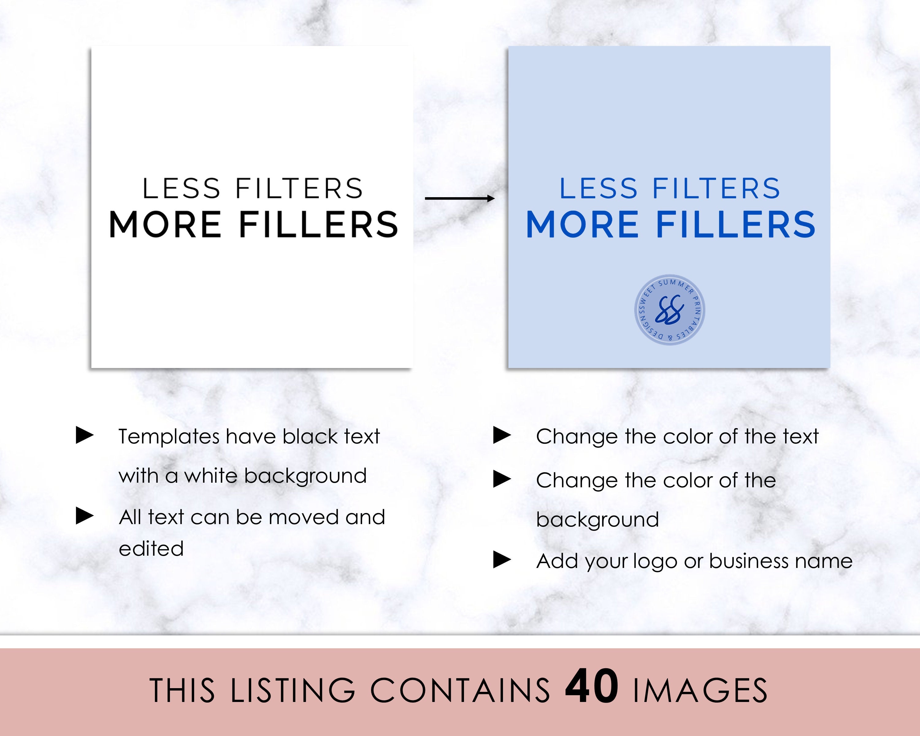 Editable Instagram Posts - Botox & Fillers – Sweet Summer Designs