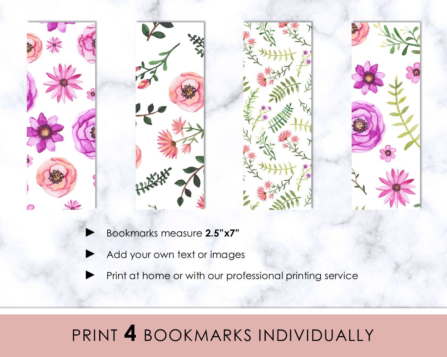 Bookmarks - Editable - Little Garden – Sweet Summer Designs
